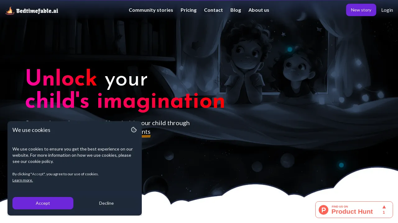 BedtimeFable.ai - Unlock your child's imagination - BestofAI